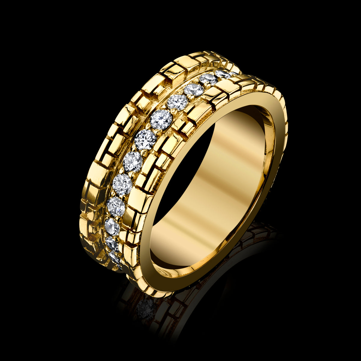 Signature Collection XL Dual Pattern Diamond Ring