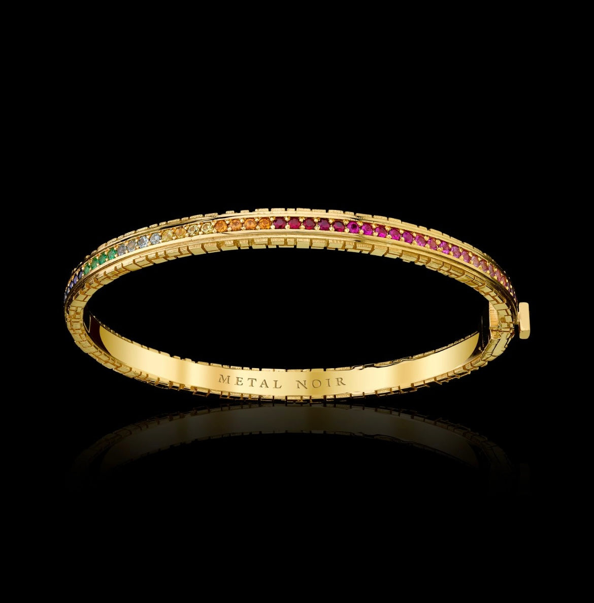 Buy Eternity Cuff Bracelet with Diamonds in Solid 18K White Gold